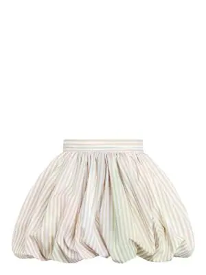 PATOU Striped Mini Skirt - Neutrals