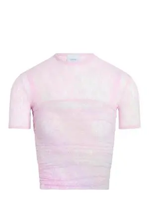 PATOU Lace T-shirt - Pink