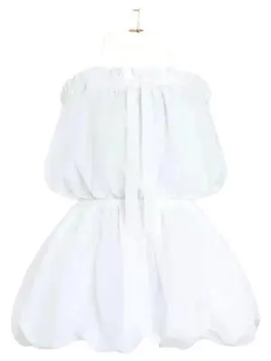 PATOU Halterneck Bloomer Mini Dress - White