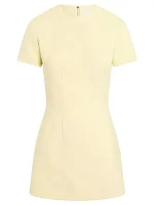 PATOU Rear Zip Fastening Mini Dress - Yellow