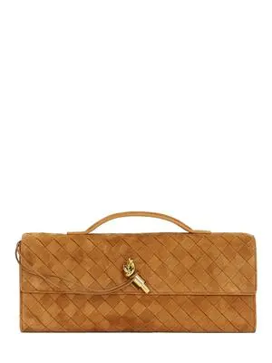 Bottega Veneta Andiamo Clutch Amber & Muse Brass