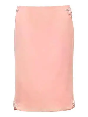 STOLEN STORES Belle Lace Midi Skirt - Pink
