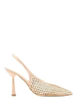 CHANTAL Studded Slingback Court Shoes - Neutrals