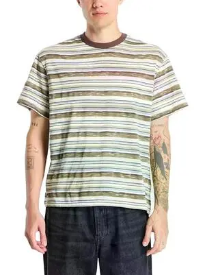 BRAIN DEAD Toni Striped T-shirt - Green