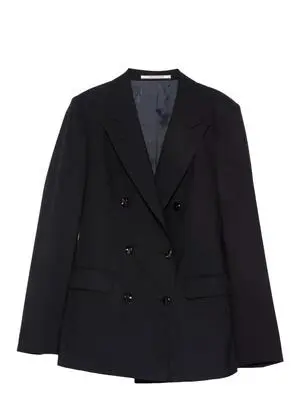 Tagliatore Double-breasted Wool Jacket - Blue