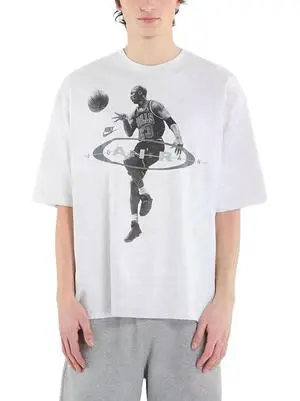 JORDAN Brooklyn Graphic-print T-shirt - Grey