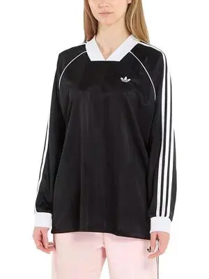 Adidas 3-stripes Long-sleeved Top - Black
