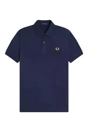 Fred Perry Logo-embroidered Polo Shirt - Blue