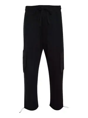 HINNOMINATE Drawstring-fastening Cargo Trousers - Black