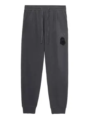 FINGERCROXX Embroidered Trousers - Grey