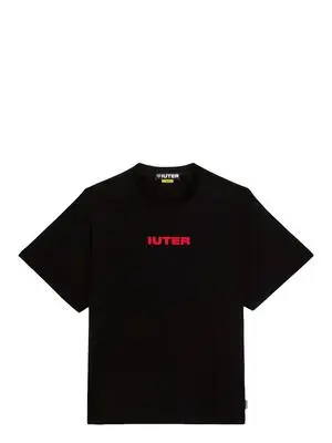 IUTER Freedom Print-detail T-shirt - Black