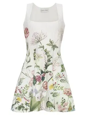 Cara Cara Velma Floral-print Mini Dress - White