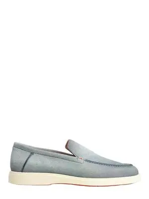 Santoni Stitch-detail Loafers - Blue