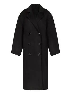 Loulou De Saison Double-breasted Coat - Black