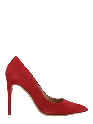 FERRAGAMO Pointed-toe Suede Pumps - Red