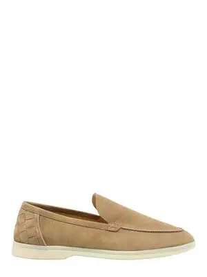 SCAROSSO Ludovico Suede Loafers - Neutrals