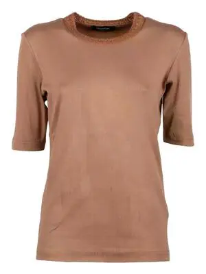 Fabiana Filippi Crew-neck Top - Neutrals