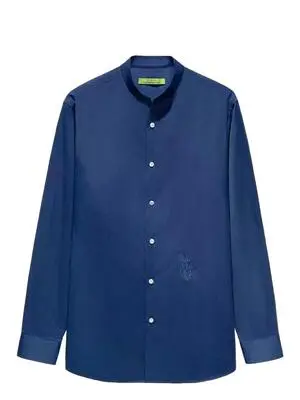 Shanghai Tang Horse-embroidered Shirt - Blue