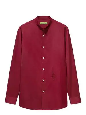 Shanghai Tang Horse-embroidered Shirt - Red