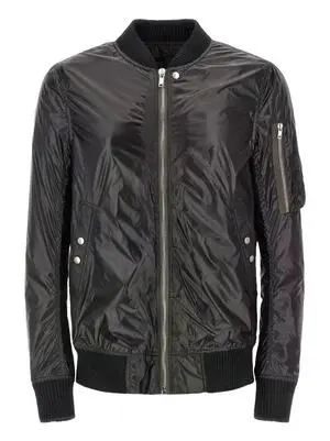 Rick Owens Classic Flight Bomber Jacket - Black