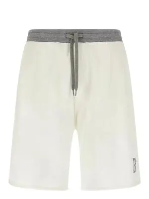 Brunello Cucinelli Logo-print Track Shorts - White