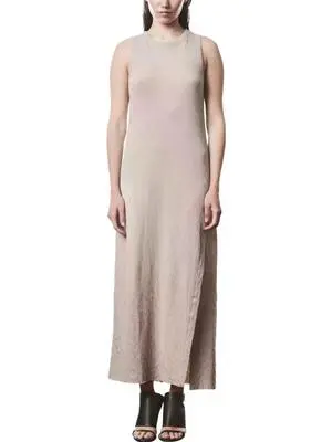 THOM KROM Side-slit Textured Midi Dress - Neutrals
