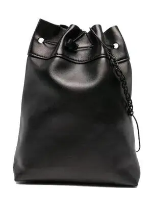 FORTE_FORTE Drawstring Crossbody Bag - Black