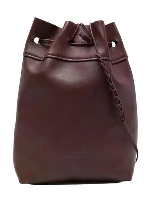 FORTE_FORTE Braided-drawstring Crossbody Bag - Brown