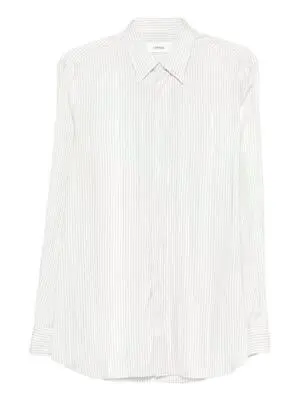 LARDINI Striped Shirt - White