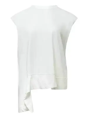 Yohji Yamamoto Symmetric Sleeveless T-shirt - White