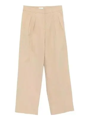 Moncler Pleated Trousers - Neutrals