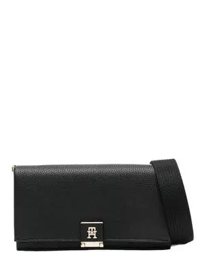 Tommy Hilfiger Logo Clasp Crossover Bag - Black