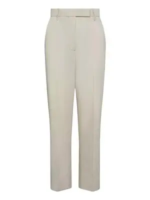 Thom Browne Cotton Tailored Trousers - Neutrals