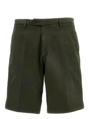 BRIGLIA 1949 Belt-loops Buttoned Shorts - Green