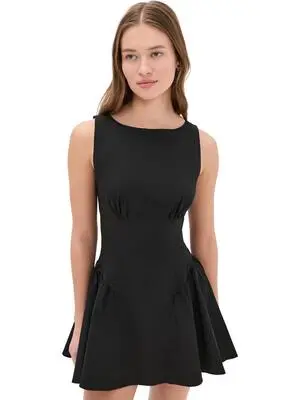 Staud Gwen Mini Dress - Black