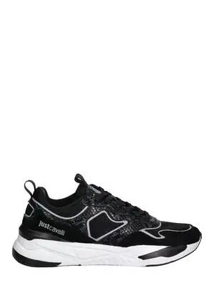 Just Cavalli Panelled Sneakers - Black