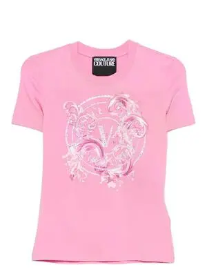Versace Graphic-print T-shirt - Pink