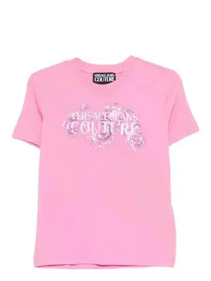 Versace Logo-print T-shirt - Pink