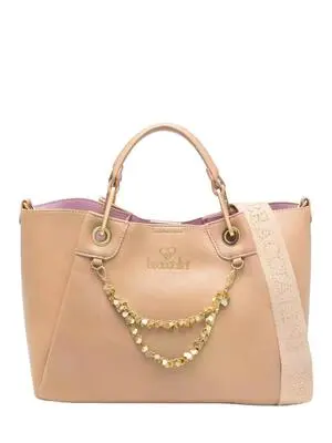 BRACCIALINI Amy Hearts Chain Tote Bag - Neutrals