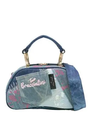 BRACCIALINI Candy Patchwork-effect Cross Body Bag - Blue