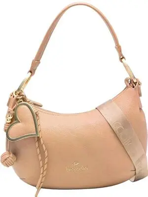 BRACCIALINI Beth Heart-charm Leather Tote Bag - Neutrals