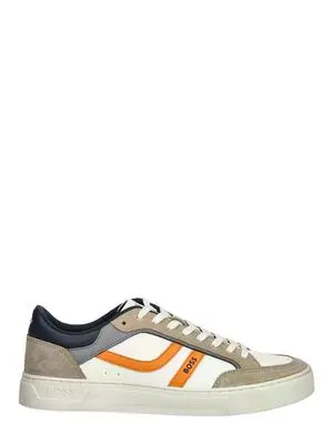 BOSS Rhys Stripe-detail Sneakers - Neutrals