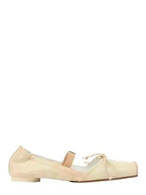 MAISON MARGIELA Square-toe Strap Ballerina Shoes - Neutrals