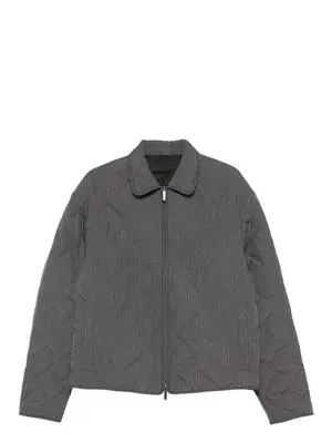 Emporio Armani Quilted Zip-fastening Jacket - Grey