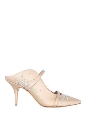 MALONE SOULIERS Maureen Rhinestone-embellished Mules - Pink