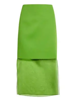 Khaite Sybil Layered Skirt - Green