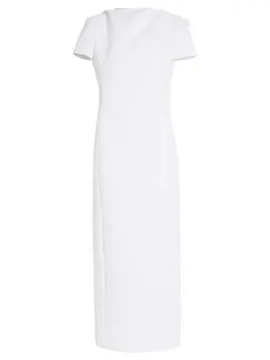 Khaite Iryl Open-back Crepe Dress - White