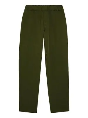 Labo.art Tapered-leg Cotton Trousers - Olive