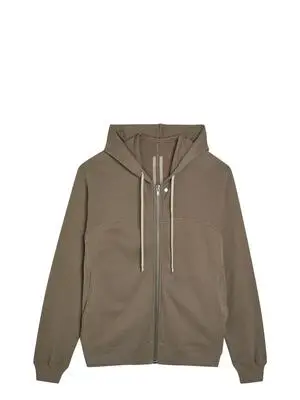 Rick Owens Felpa Hooded Cotton Sweatshirt - Brown