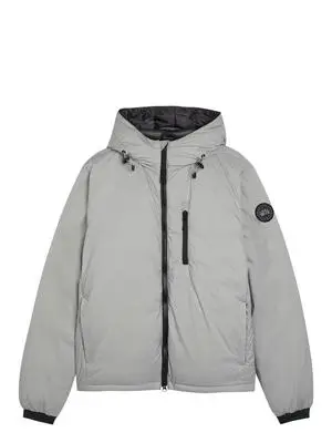 Canada Goose Lodge Hooded Ripstop Shell Jacket - Grey